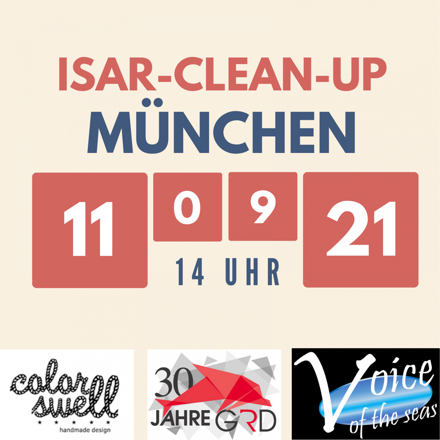 Gegen den Müll: Clean-Up an der Isar in München - GRD