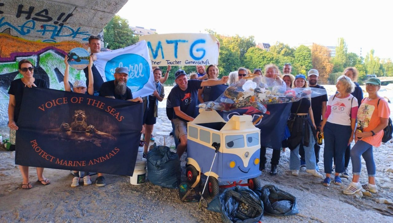 Gegen den Müll: Clean-Up an der Isar in München - GRD